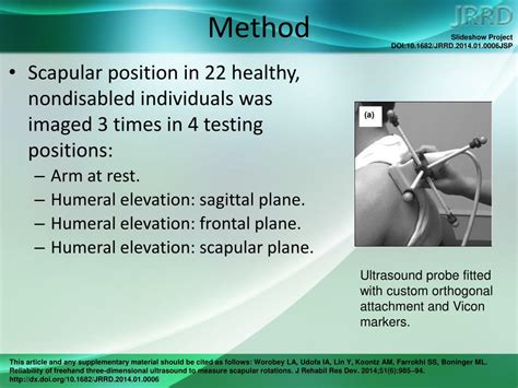 Ppt Reliability Of Freehand Three Dimensional Ultrasound To Measure
