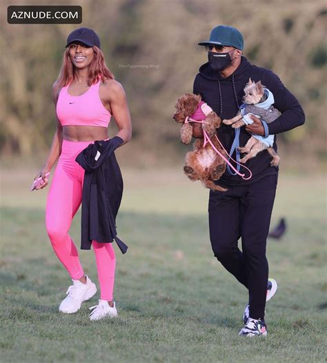 Alexandra Burke Sexy Seen In Pink Lycra At North London Park Aznude