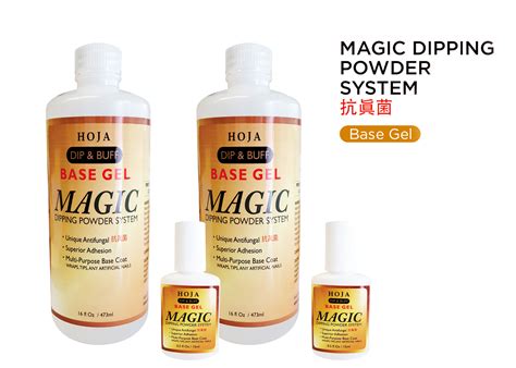 Magic Dipping Powder System Base Gel Hoja Nail