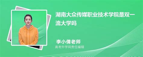 湖南大众传媒职业技术学院是双一流大学吗是双一流学科建设高校吗