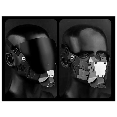 Cyberpunk Commander Mask Cosplay Latex Masks Helmet Masquerade Hallowe