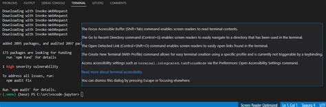 Terminal A11y Help Menu Includes Wrong Keybinding · Issue 175130 · Microsoftvscode · Github