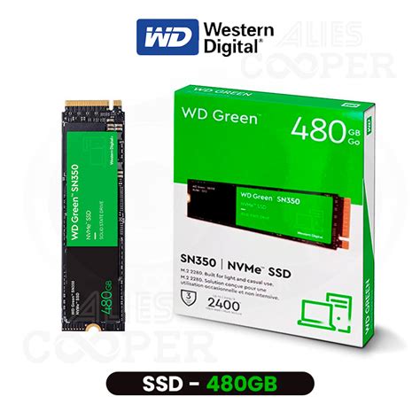 Unidad De Estado Solido Western Digital Green Sn350 480gb Nvme M2