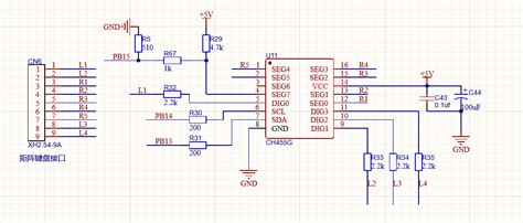 基于stm32与ch455g的矩阵键盘扫描 csdn博客