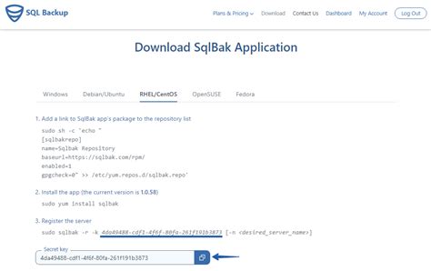 How To Connect Server To Sqlbak Rhel Centos Sqlbak Blog