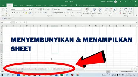Cara Menyembunyikan And Menampilkan Sheet Di Excel Hide And Unhide Sheet