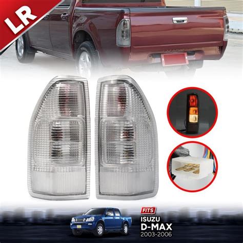 ไฟท้ายแต่ง รุ่น อีซูซุ ดีแม็กซ์ Isuzu D Max Dmax ปี 2003 2006 สีขาว 1