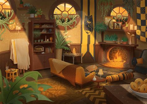 Hogwarts Houses Common Rooms Behance