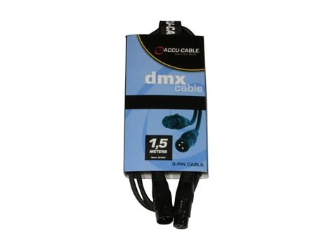 Accu Cable AC DMX3 1 5 1 5m 3 Pol DMX Kabel