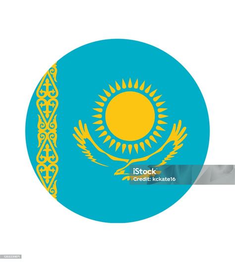 국가 카자흐스탄 국기 공식 색상과 정확하게 비율 국가 카자흐스탄 국기입니다 벡터 그림입니다 Eps10 카자흐스탄 플래그 벡터 아이콘 웹 또는 모바일 응용 프로그램에 대한