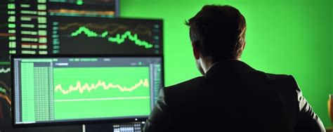 Financial Analyst Reviewing Charts And Graphs On Computer Premium Ai