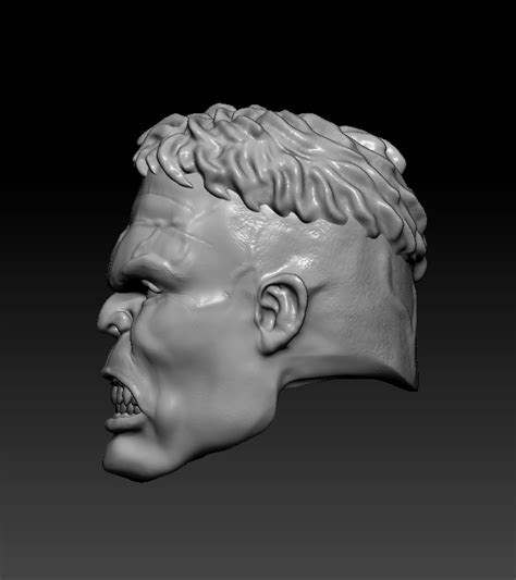 Obj File Hulk Head Hulk Personalized For Action Figure Marvel Legends