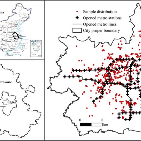 Spatial Distribution Of The Samples And Hefei Metro System Download
