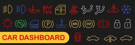 Car Dashboard Control Panel Interface Royalty Free Vector