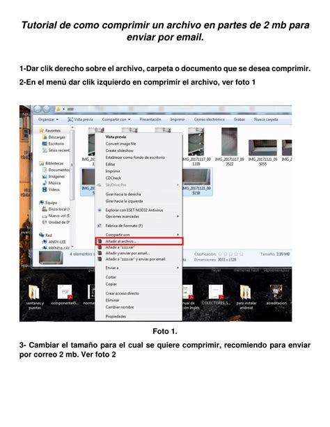 Pdf Tutorial De Como Comprimir Un Archivo En Partes De 2 Mb Para