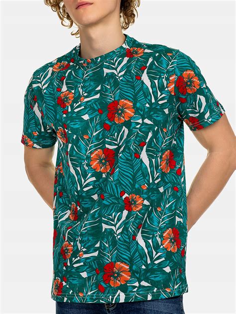 Tshirt Męski W Kwiaty Niska Cena Na Allegro Pl