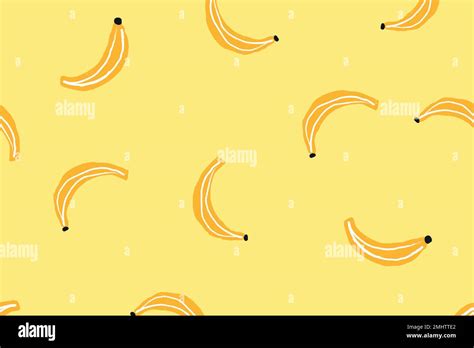 Banana Background Desktop Wallpaper Cute Vector Stock Vector Image