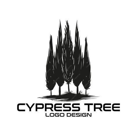 Premium Vector Cypress Tree Vector Logo Design