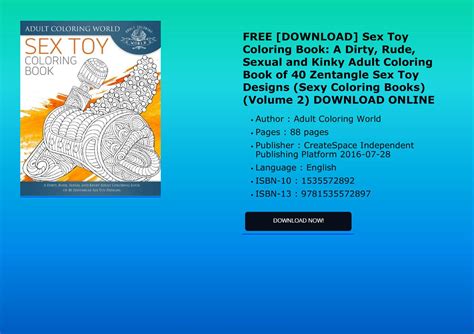 Free Download Sex Toy Coloring Book A Dirty Rude Sexual And Kinky Adult