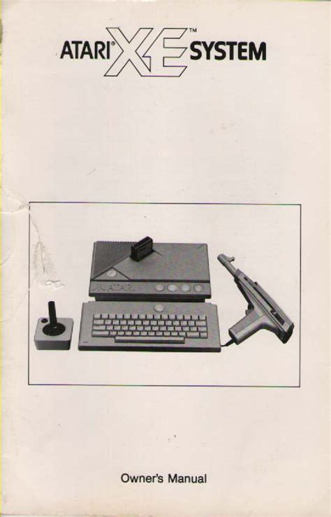 Atari Xe System Owners Manual Manual Computing History