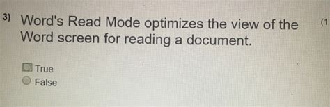 Solved Words Read Mode Optimizes The View Of The Word