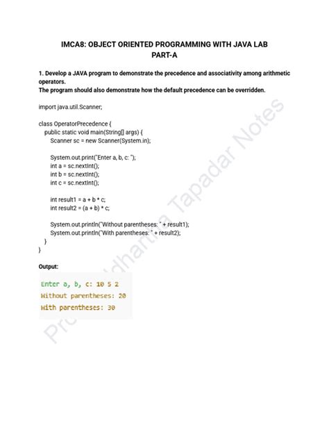 Java Programming Lab Exercises Pdf