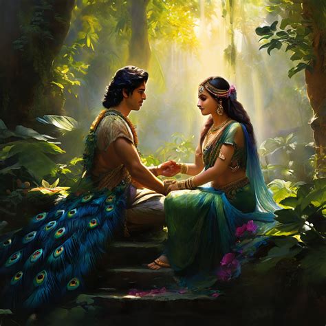 Lord Krishna And Lord Radha By Kartar Makkar Playground