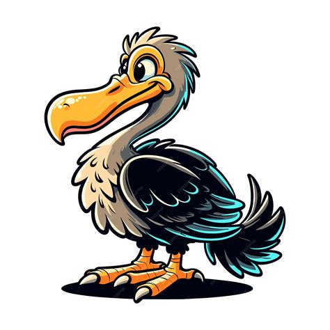 Premium Vector Cartoon Dodo Vector Illustration