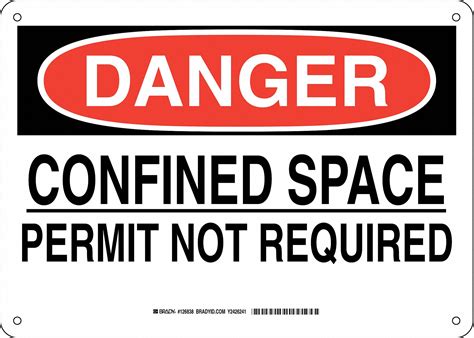 Plastic Mounting Holes Sign Mounting Danger Sign 38K456 126838
