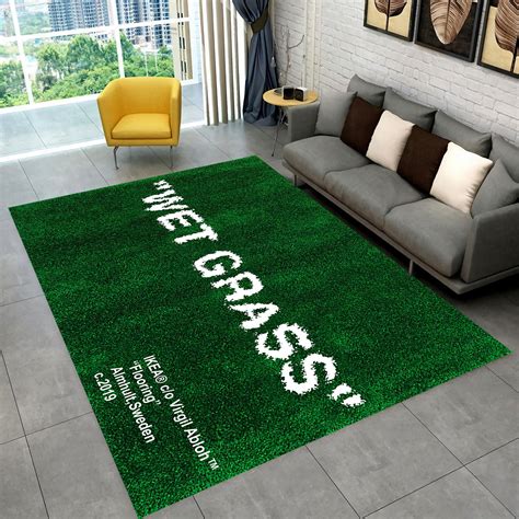 Wet Grass Rug Grass Looking Rug Green Rug T For Etsy