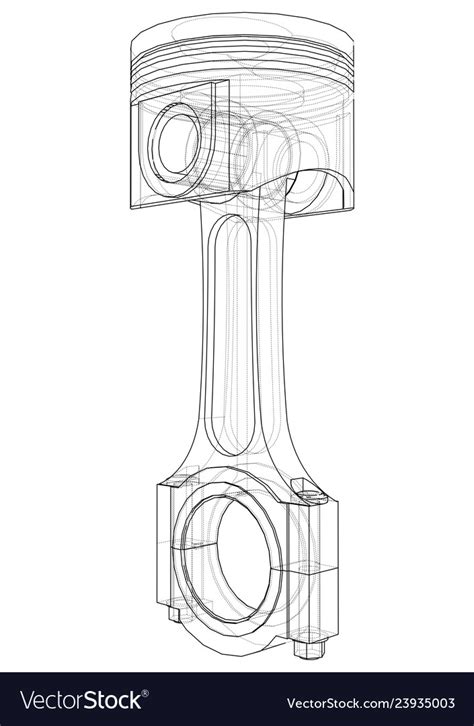 Engine Piston Drawing
