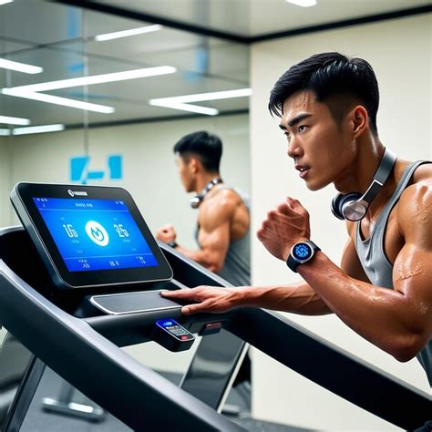 Muscular Bodybuilder Working Out In Gym Doing Exercises On Parallel