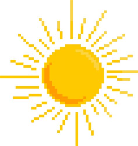 Pixel Sun Pngs For Free Download