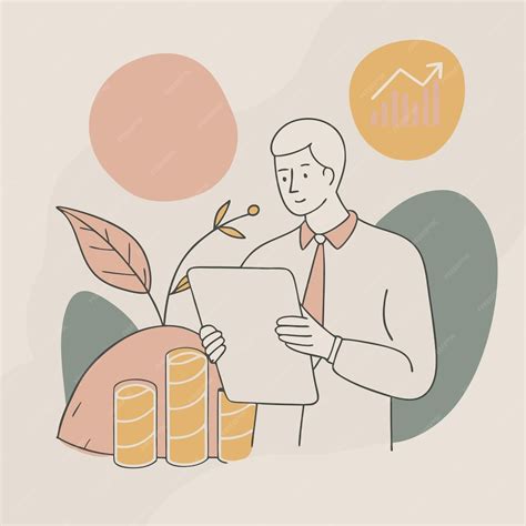 Businessman Reviewing Financial Data For Growth Strategy Premium Ai