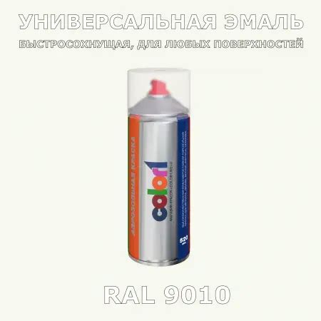 RAL 9010 универсальная аэрозольная краска, спрей 400мл купить в ...
