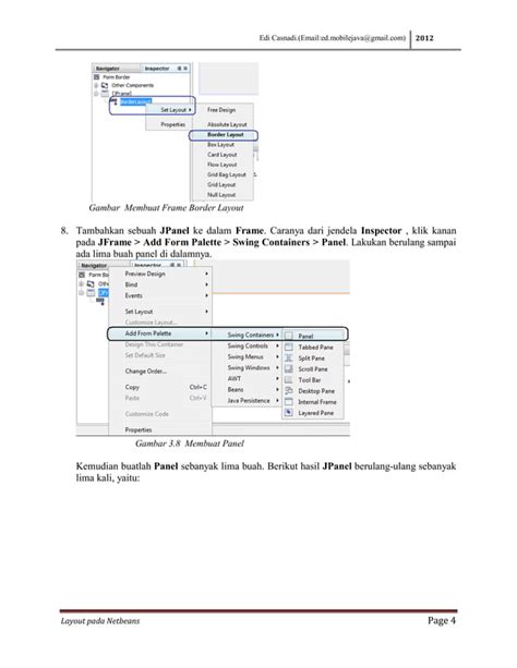 Layout Java Dengan Netbeans Pdf