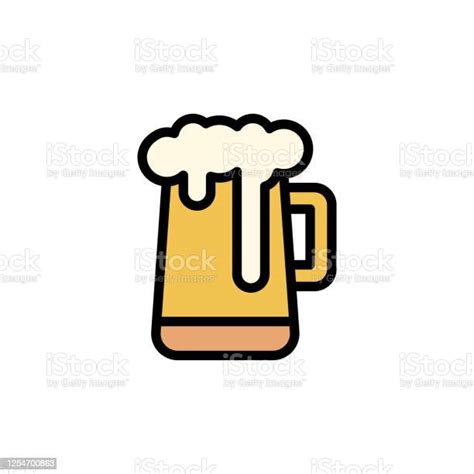 啤酒斯坦圖示簡單的顏色與輪廓向量元素的國際啤酒日圖示為 Ui 和 Ux 網站或移動應用程式向量圖形及更多international Beer