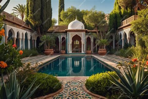Premium Photo Moorish Garden Details
