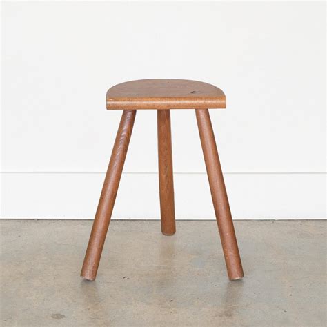Tall French Wood Tripod Stool For Sale At 1stdibs