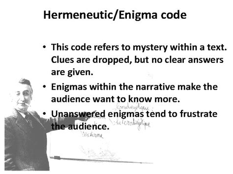 Barthes 5 Narrative Codes Barthes Suggested That There