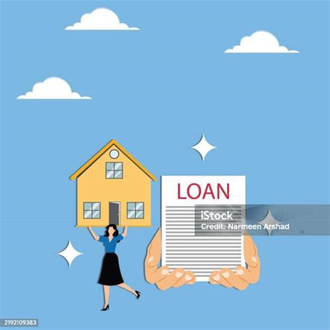 주택 융자 상환 부채 또는 대출 문제 모기지 상환 자금 부족 부채 위기 집을 어깨에 메고 대출 계약서를 손에 들고 사업가를 쫓는 것 갇힌에 대한 스톡 벡터 아트 및 기타