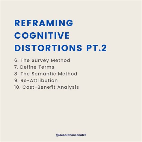 How To Reframe Cognitive Distortions Part 2 Deborah Ancona Posted On The Topic Linkedin