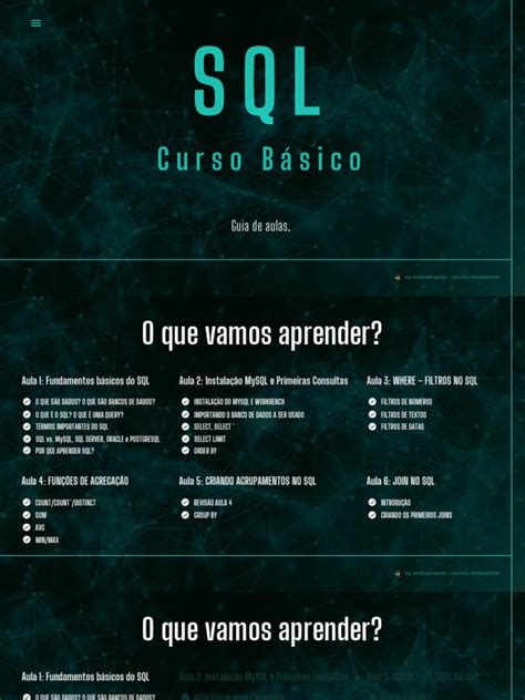 Curso Básico De Sql Pdf Sql Bancos De Dados