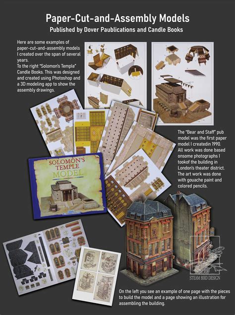 Steam Bird Design Cut And Assembly Models