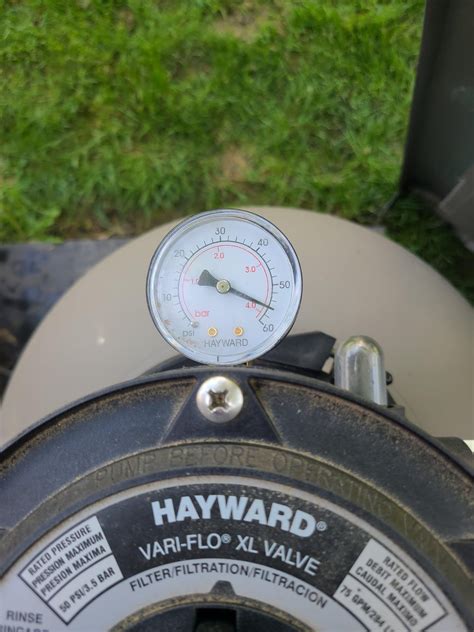 First Opening And The Filter Gauge Took A Crap The Photo Is When Pump Wasnt On R Swimmingpools
