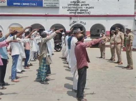 600 History Sheeters Took Oath In Sambhal संभल में 600 हिस्ट्रीशीटर