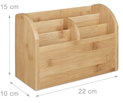 Relaxdays Bambusowy Organizer Na Biurko USZKODZONY B VVNY XR Cena Opinie Przyborniki