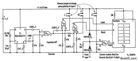 1 Hz TIMEBASE FOR READOUT AND COUNTER APPLICATIONS Amplifier Circuit