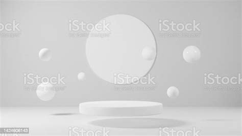 제품 쇼케이스를위한 최소한의 흰색 연단 모형 또는 받침대 0명에 대한 스톡 사진 및 기타 이미지 0명 3차원 형태 개념 Istock