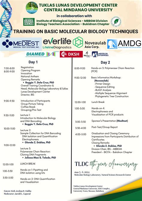 Basic Molecular Biology Techniques Central Mindanao University